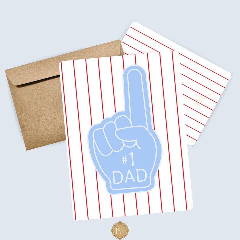 Number 1 Dad Father’s Day Card - Etsy