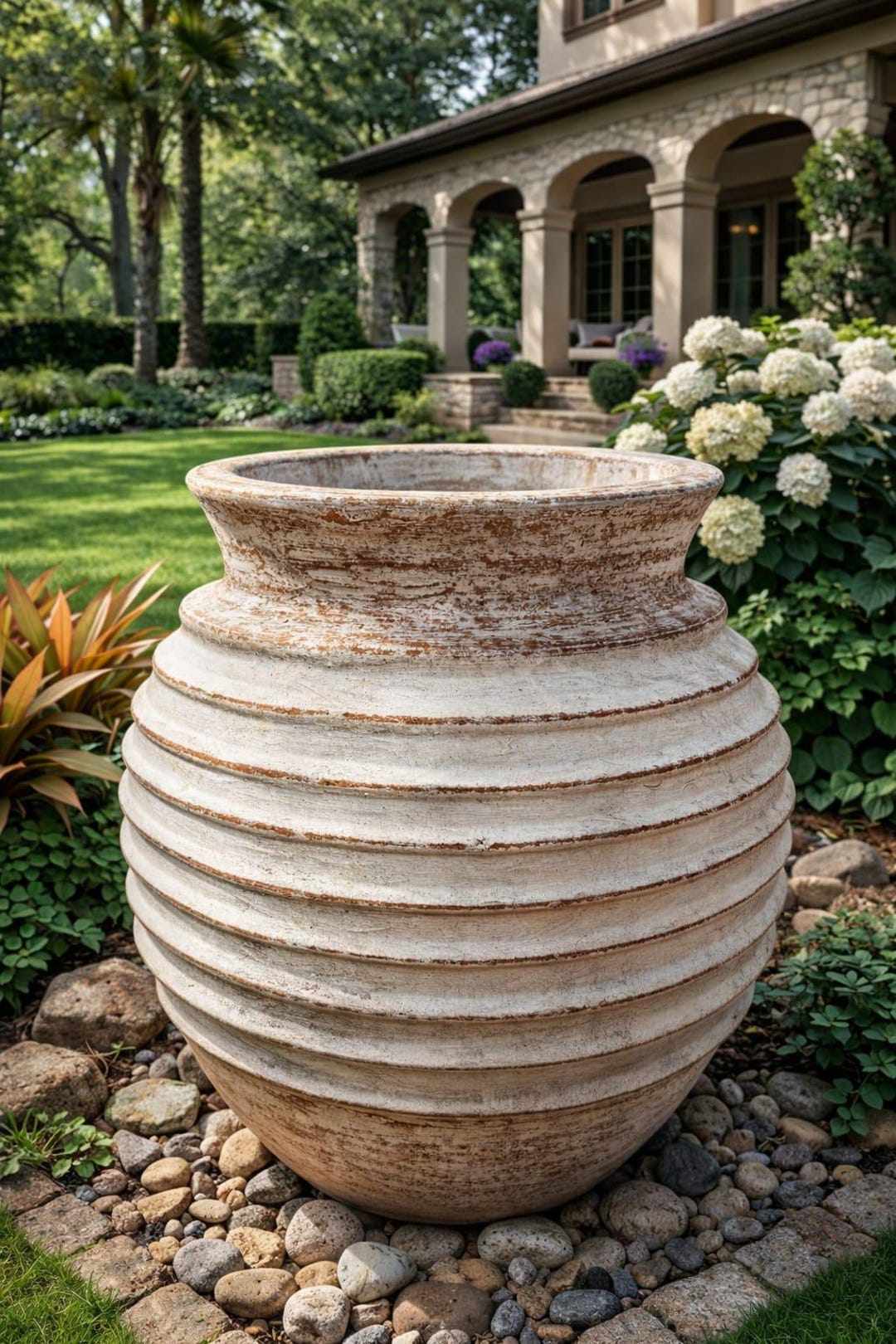 Large Rustic Ceramic Garden Planter | Handmade Outdoor Pot ...