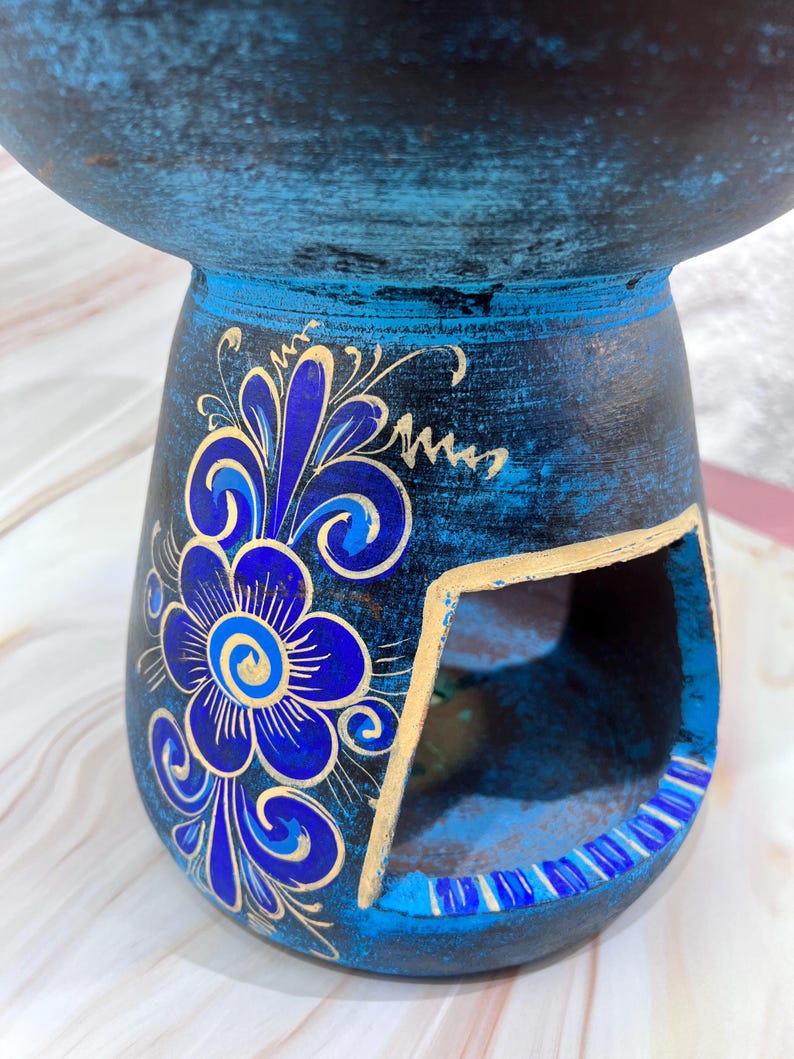 Clay Pot Stand 11 Inches Chafing Food Warmer, Sauces, Soups, Bean Pot ...