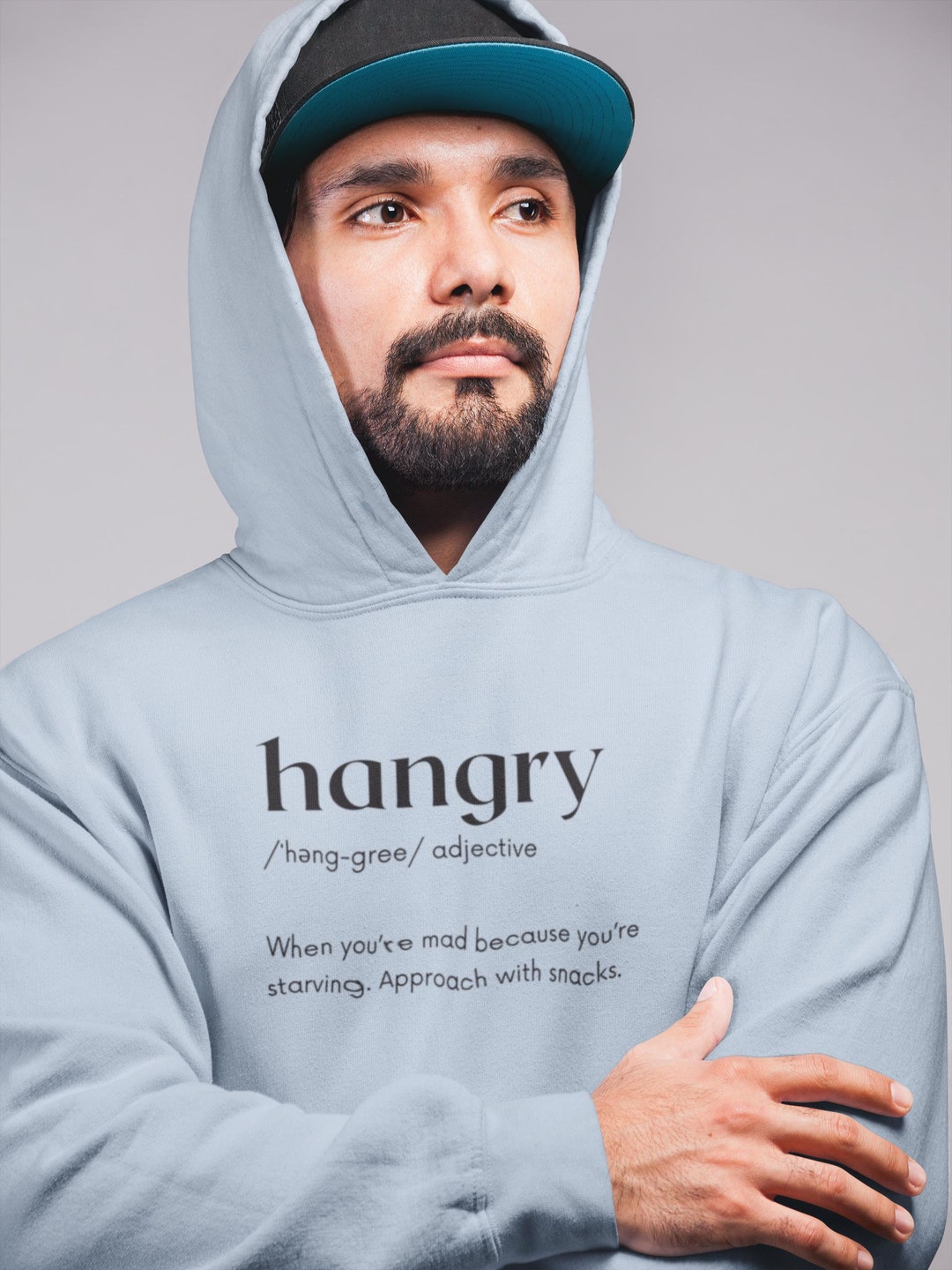 Hangry Definition Hoodie, Hangry Funny Hooded Sweatshirt, Hangry Hungry ...