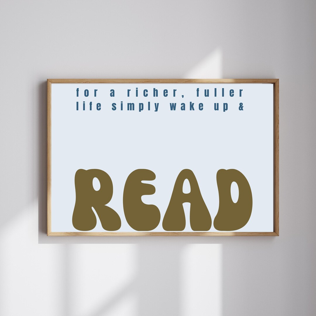 Wake up and READ Printable - Etsy