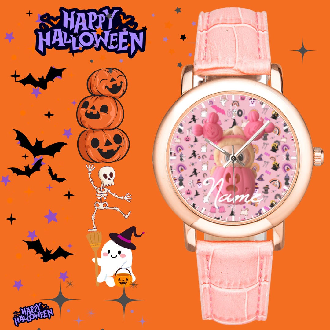 Custom Cute Monsters Halloween Watch for Kids, Personalized With Name ...