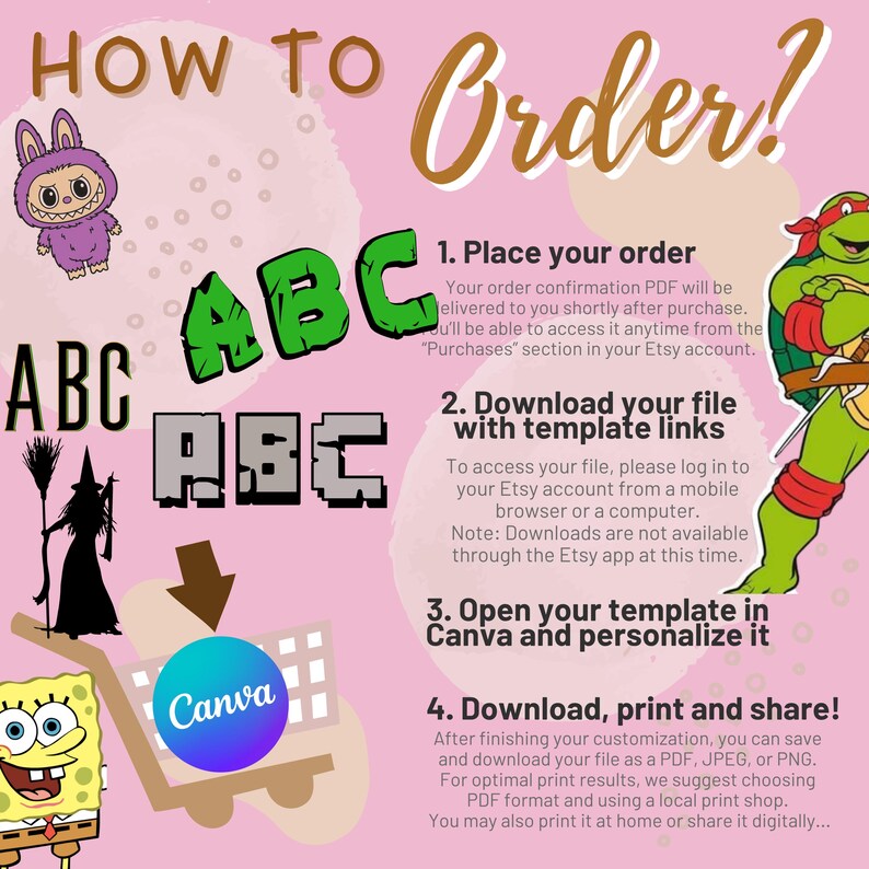 Labubu ABC Trending Alphabet Bundle, Ninja Turtles and Others Cartoon ...