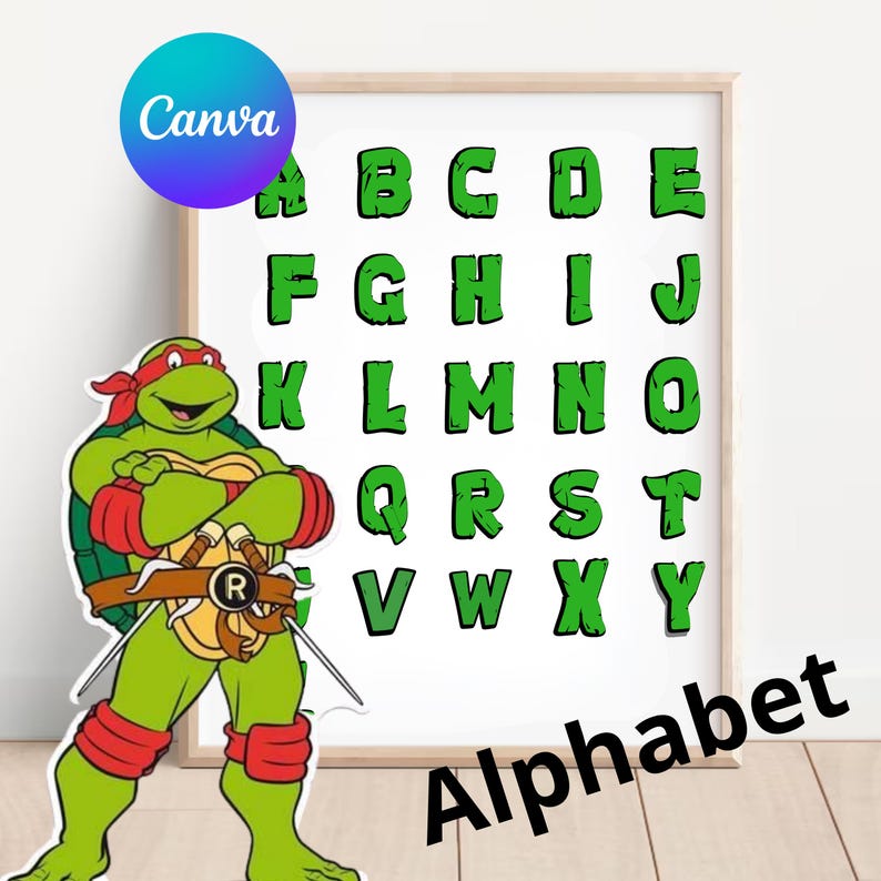 Labubu ABC Trending Alphabet Bundle, Ninja Turtles and Others Cartoon ...