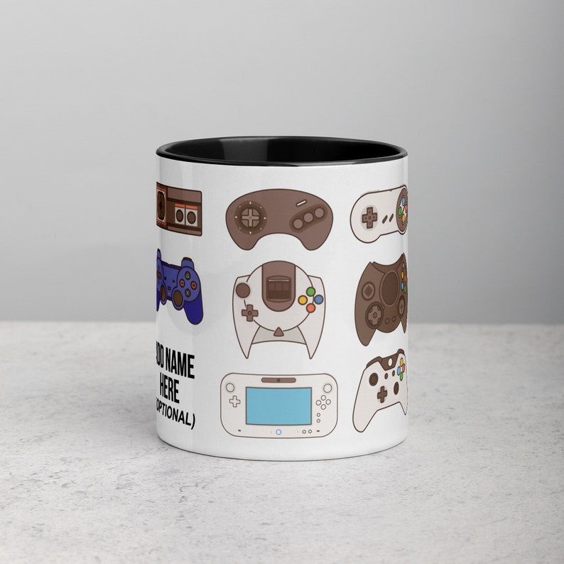 Personalized Video Game Controller Mug Retro Gamer Coffee Mug | Etsy