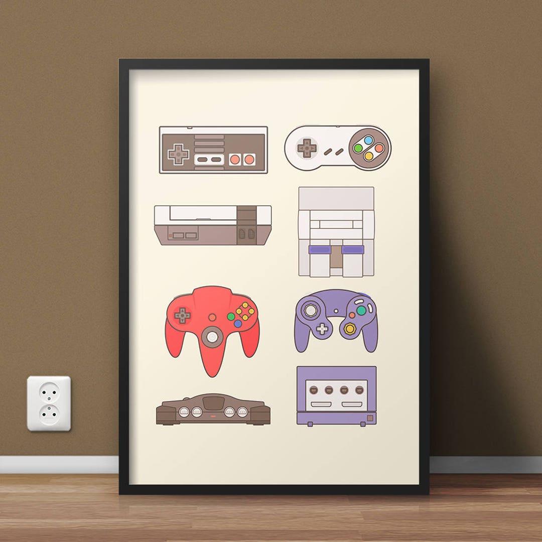 Gamer Girl, Video Game Decor, Nerdy Man Cave Wall Art Decor, College ...