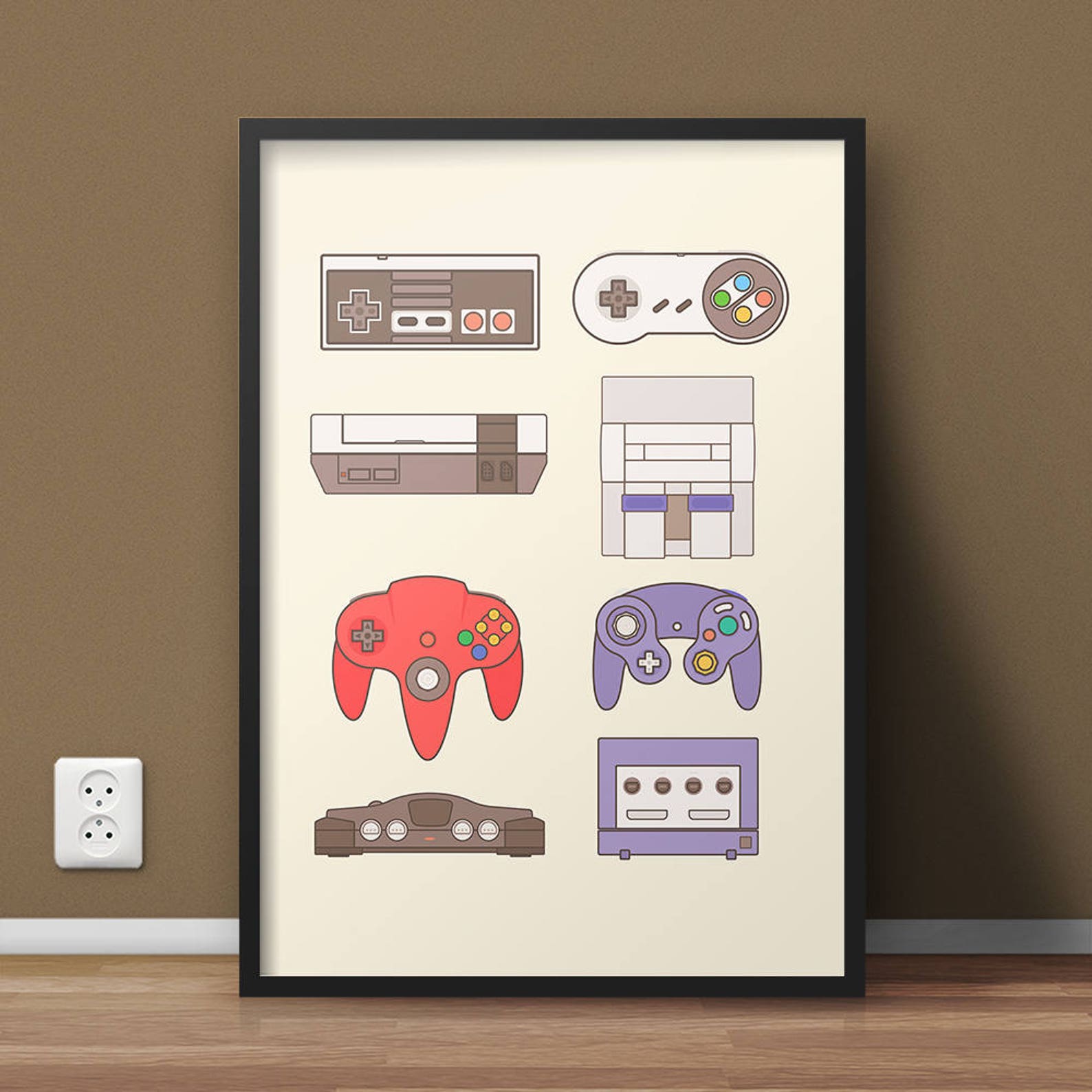 Gamer Girl Video Game Decor Nerdy Man Cave Wall Art Decor | Etsy