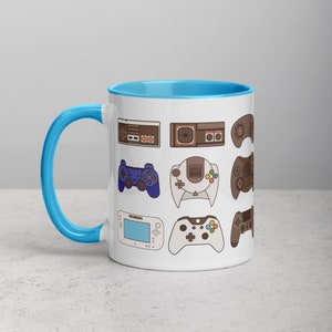Personalized Video Game Controller Mug, Retro Gamer Coffee Mug Gift ...