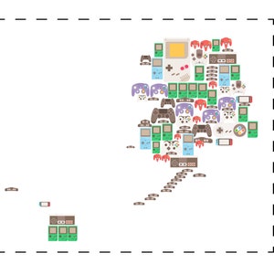 USA Map Video Gamer Decor Video Game Posters for Walls Video Game Wall ...