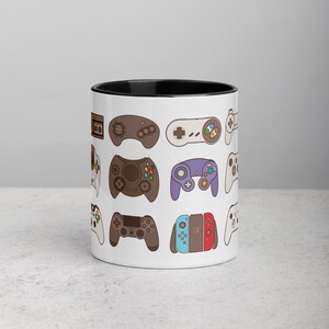 Personalized Video Game Controller Mug, Retro Gamer Coffee Mug Gift ...
