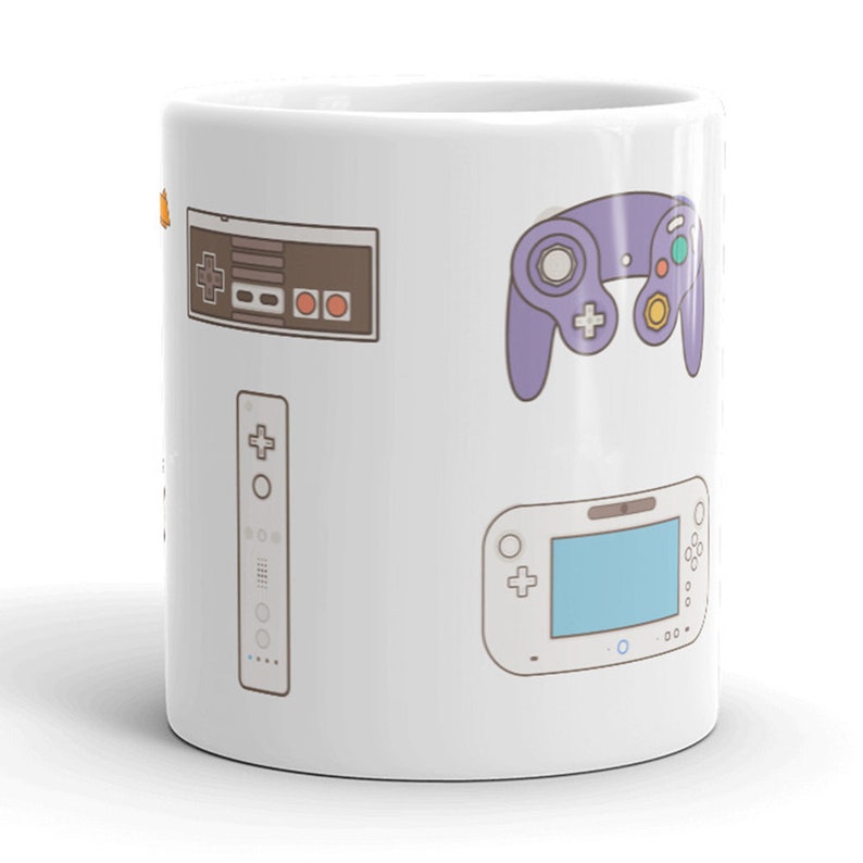 Personalized Gamer Coffee Mug Gift, Retro Video Game Controller Mug ...