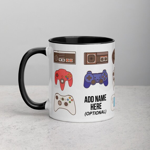 Personalized Video Game Controller Mug Retro Gamer Coffee Mug | Etsy