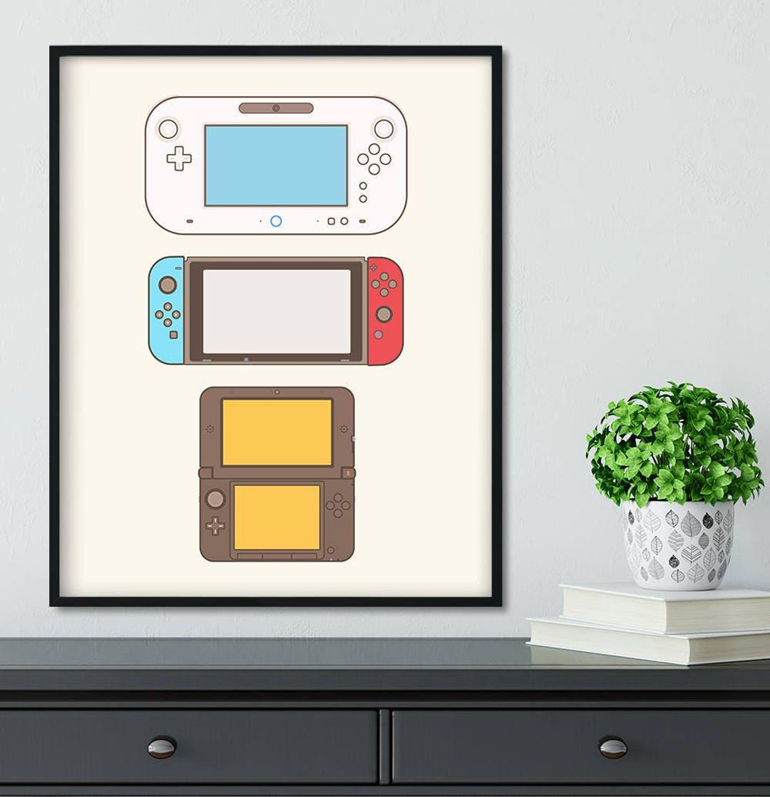Retro Video Game Controller Poster - Ultimate Wall Art for Man Cave or ...