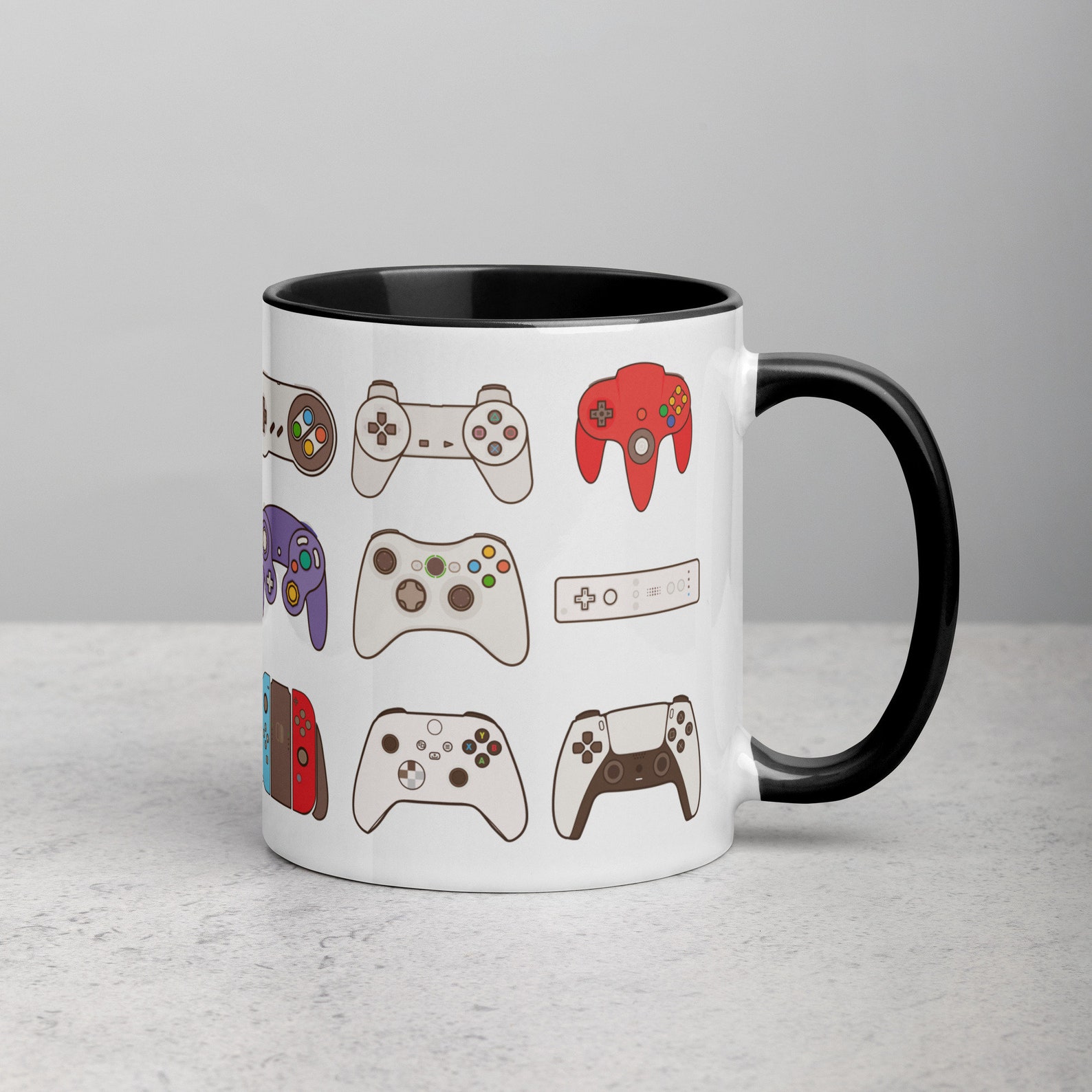 Personalized Video Game Controller Mug Retro Gamer Coffee Mug - Etsy