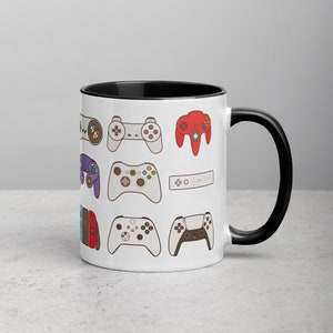 Personalized Video Game Controller Mug, Retro Gamer Coffee Mug Gift ...