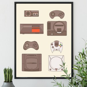 Video Gaming Poster, Gamer Girl, Nerdy Man Cave Wall Art Decor, College ...