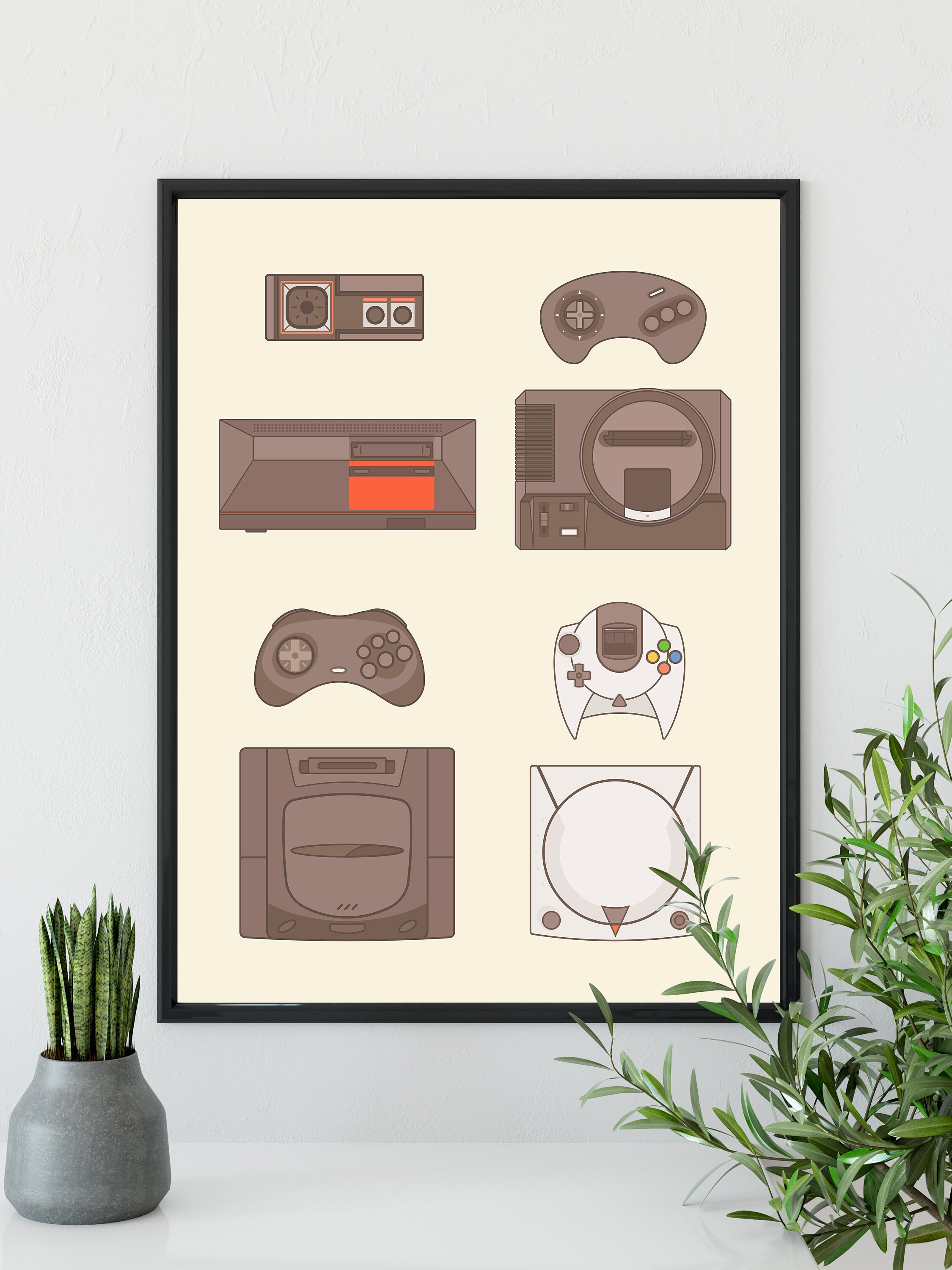 Video Gaming Poster Gamer Girl Nerdy Man Cave Wall Art | Etsy