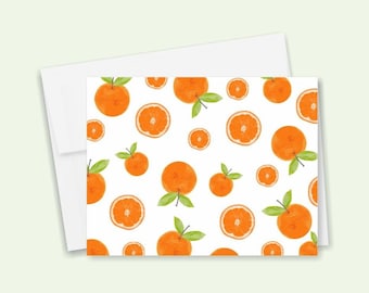 Clementine Orange Note Cards, Citrus, Clementine Theme Baby Shower ...