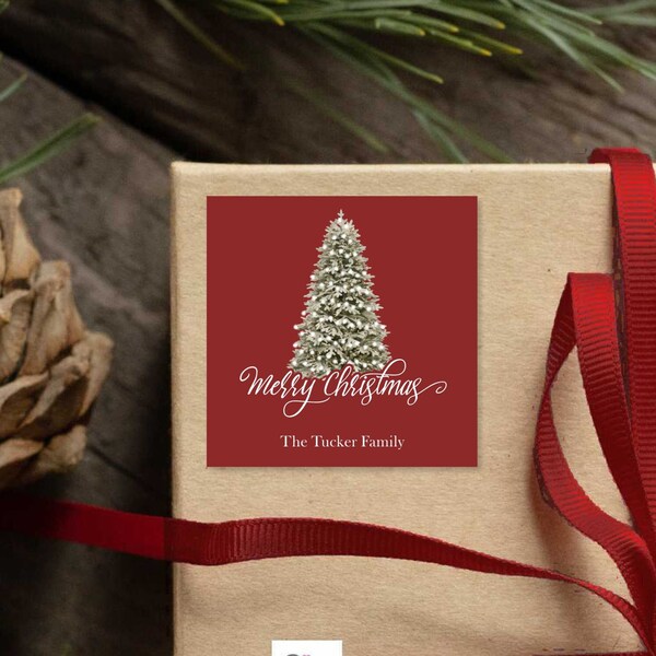 Christmas Tree Label - Etsy