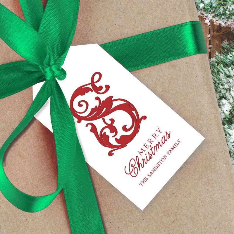 Personalized Christmas Tags - Etsy