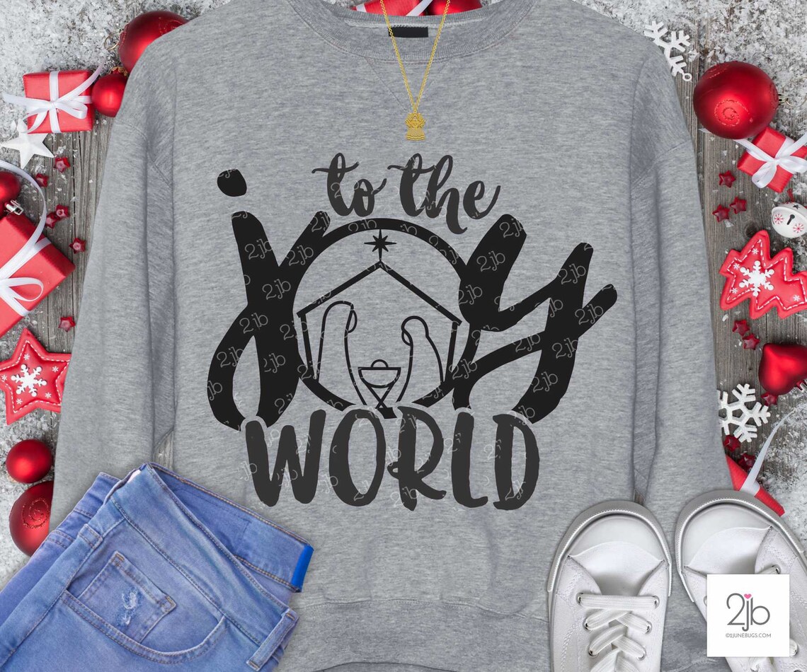 Christmas SVG Nativity Svg Joy to the World Svg Christian | Etsy
