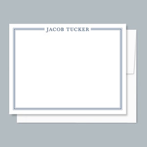 Personalized Stationery Set of Men's Notecards Masculine Stationary ...