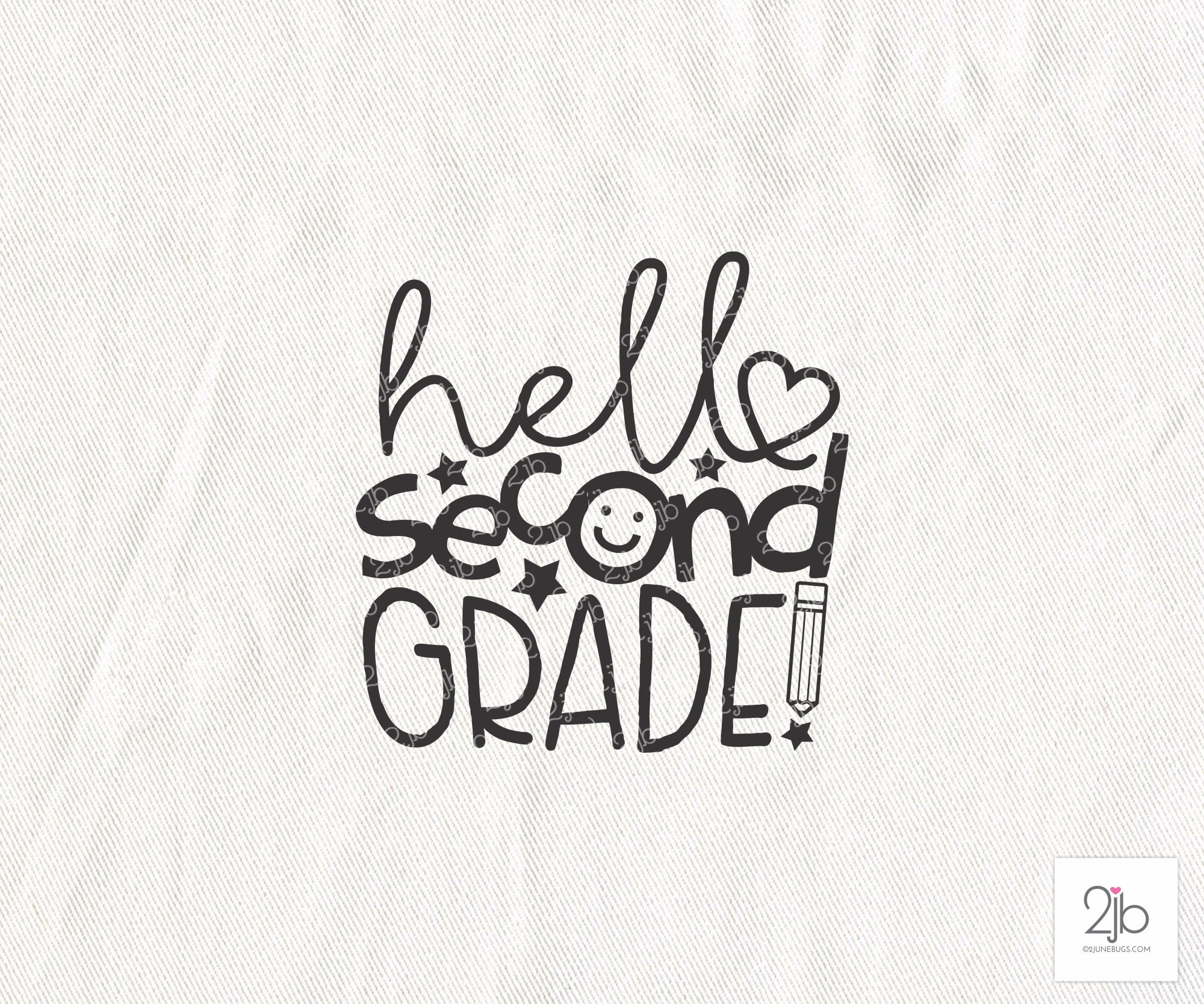 Hello 2nd Grade SVG Back to School SVG Second grade teacher | Etsy