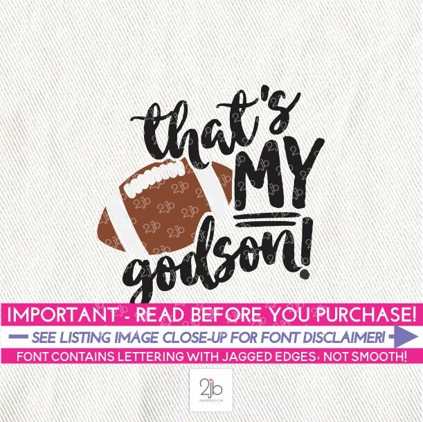 Football SVG That's My Godson SVG Football Godparents - Etsy UK