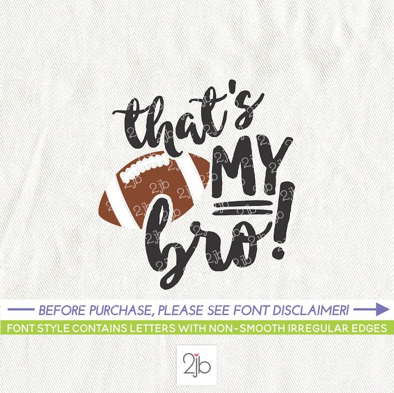 Football SVG That's My BRO SVG Football Bro Svg - Etsy