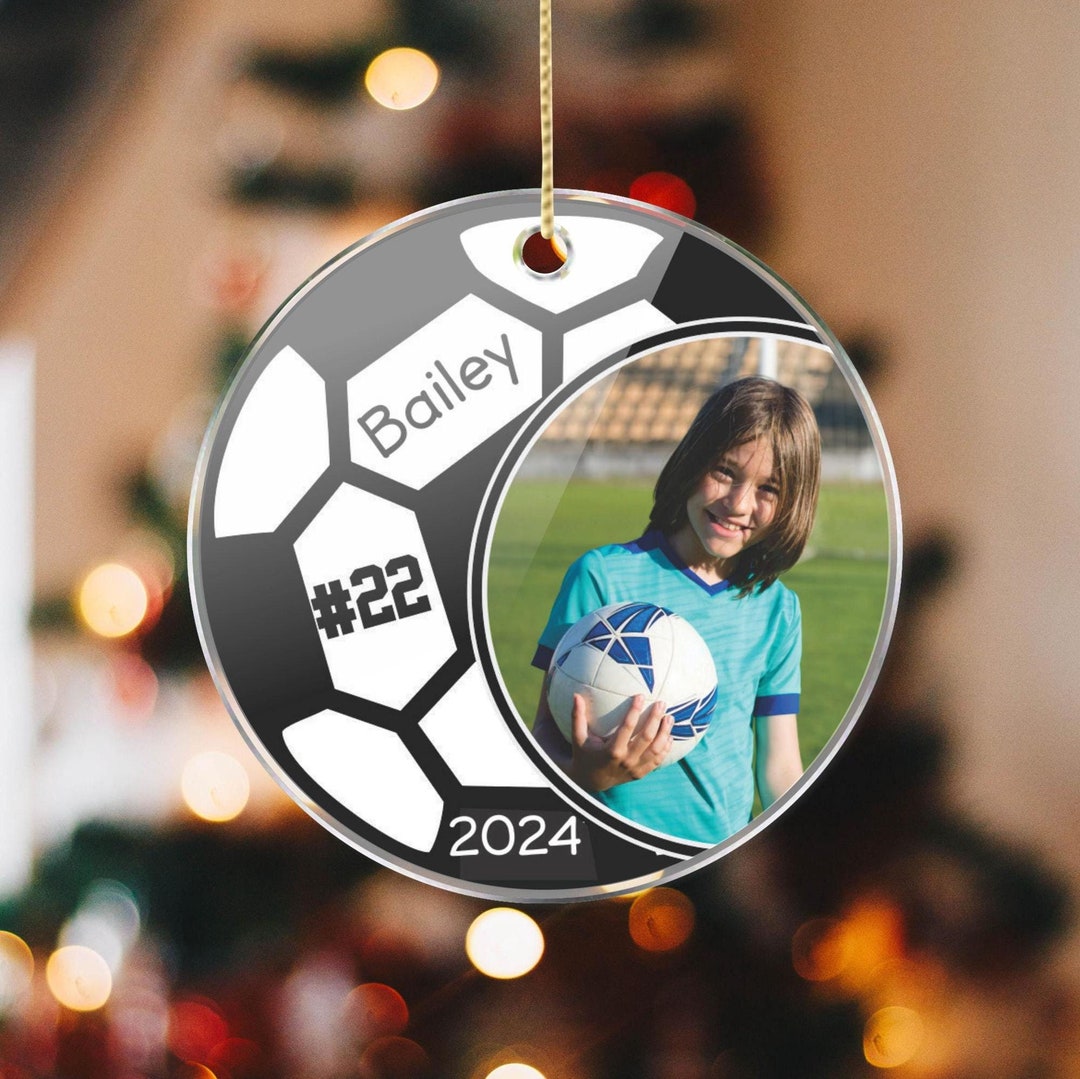 Personalized Soccer Christmas Ornament, Soccer Player Christmas Gift ...