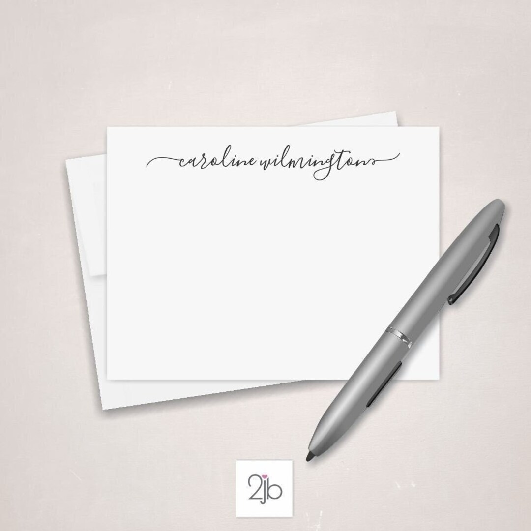 Personalized Stationery Set of Note Cards for Women Custom Gift Set of ...