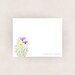 Personalized Stationery Set for Women Floral Note Cards Set of ...