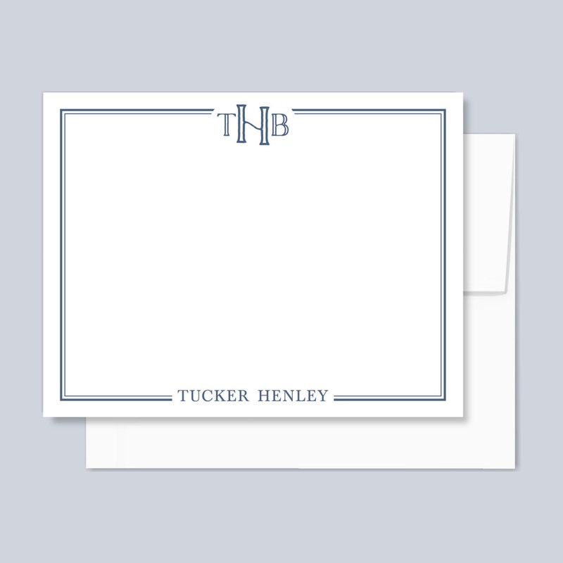 Monogrammed Note Cards - Etsy