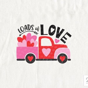 Loads of Love Valentine Truck SVG, Valentine Svg, Love Svg, Hearts Svg ...
