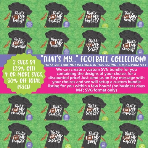 That's My Senior Football SVG Diy Football Mom Svg for Game Day Shirt ...