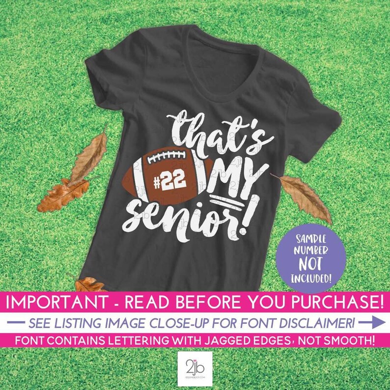 Football SVG That's My Senior SVG Football Mom Svg - Etsy