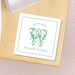 Personalized Calling Cards for Women With Monogram Square Stickers ...
