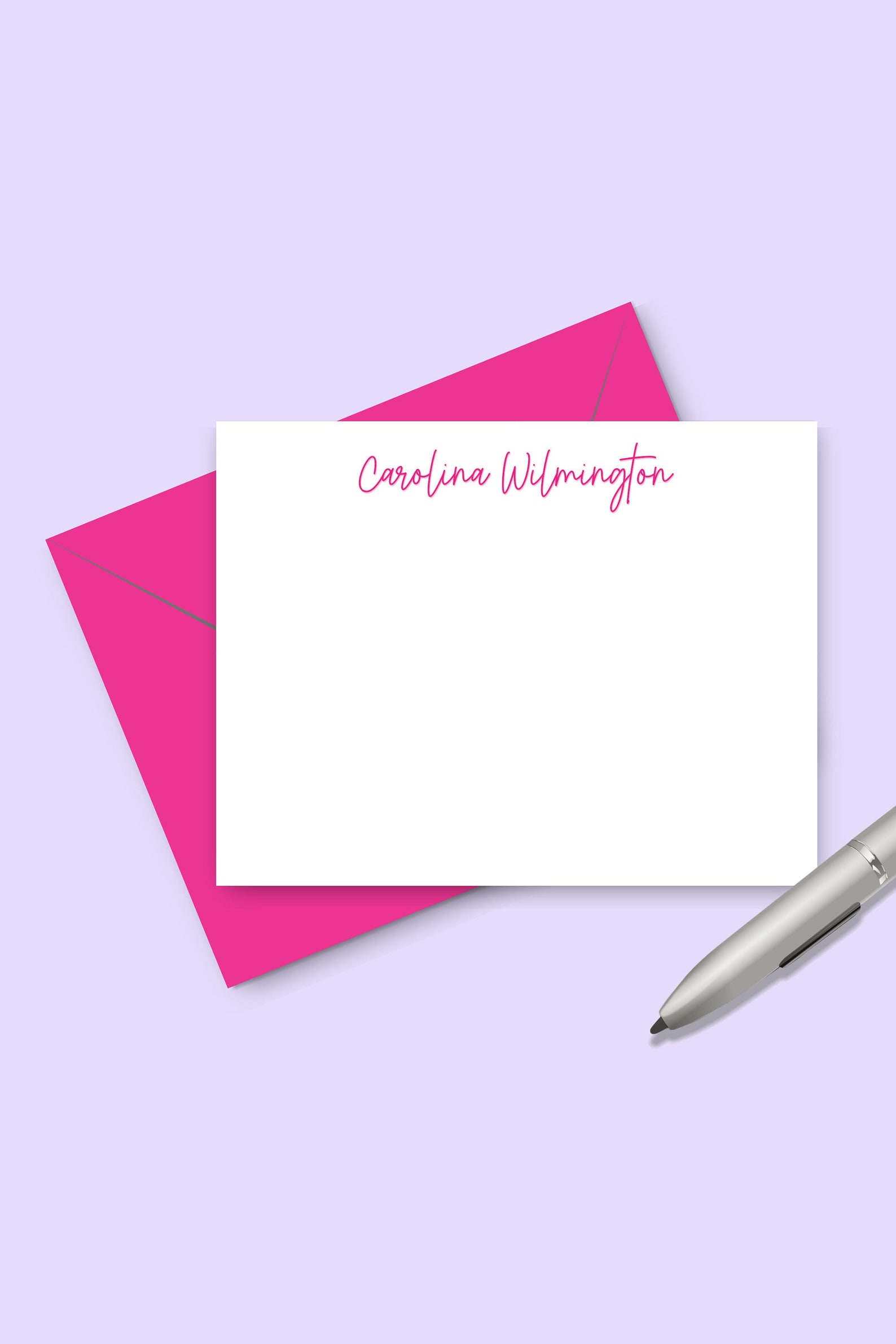 Custom Note Cards Set for Women, Personalized Stationery Set of ...