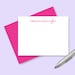 Custom Note Cards Set for Women, Personalized Stationery Set of ...