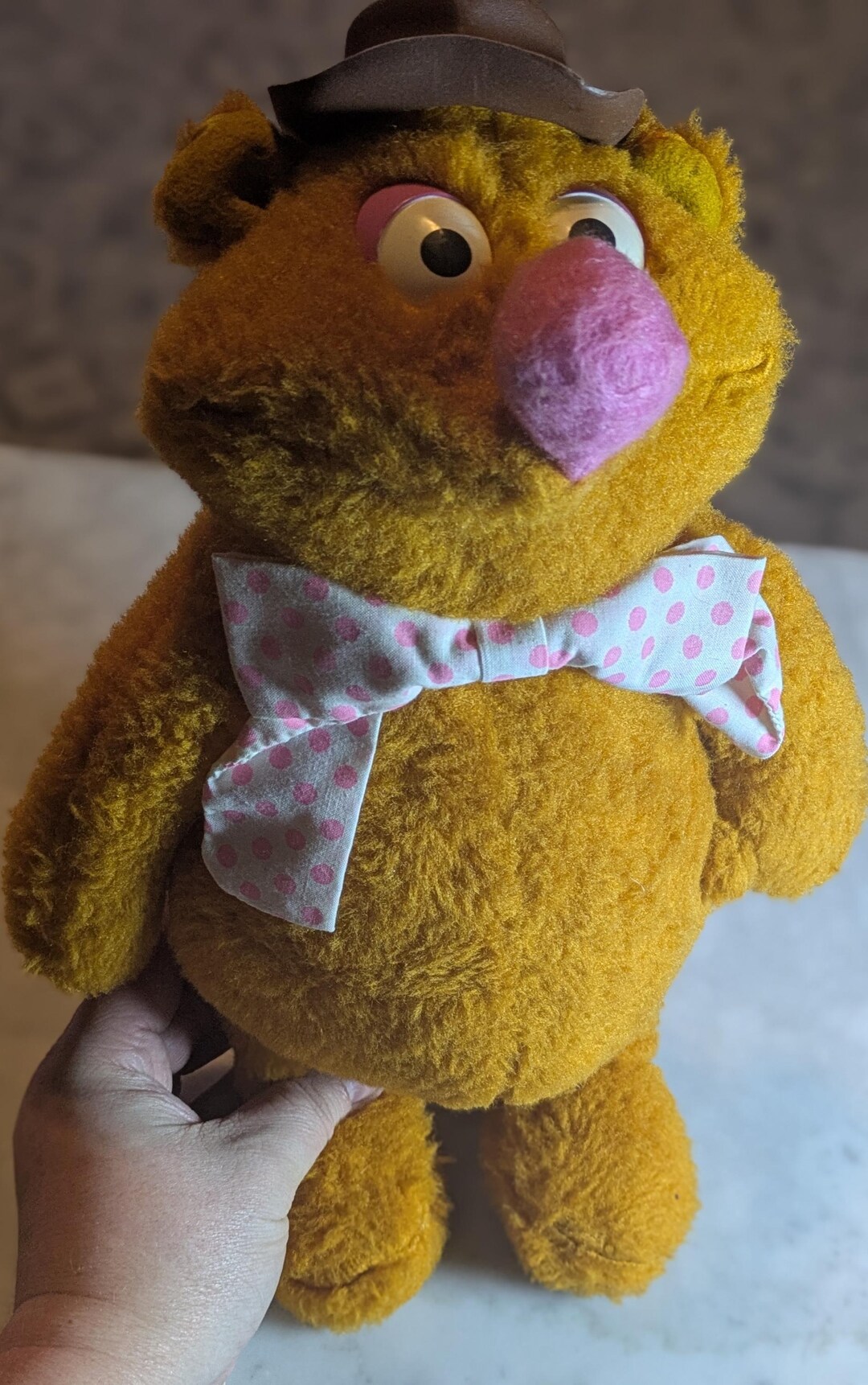 Fisher-price Fozzie Bear Stuffed Animal Plush Vintage 1976 Muppet Doll ...