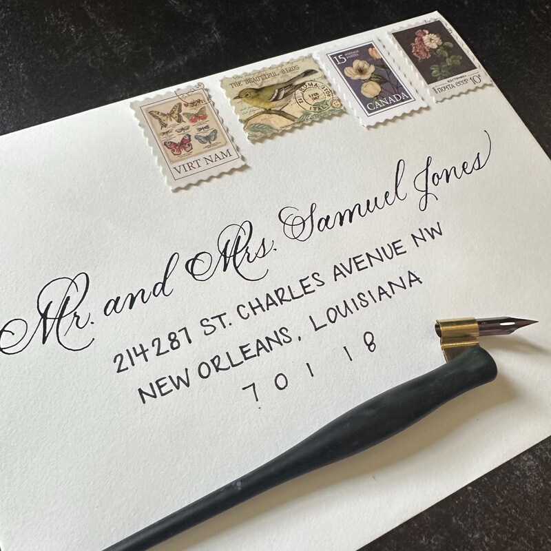 Calligraphy Envelope - Etsy