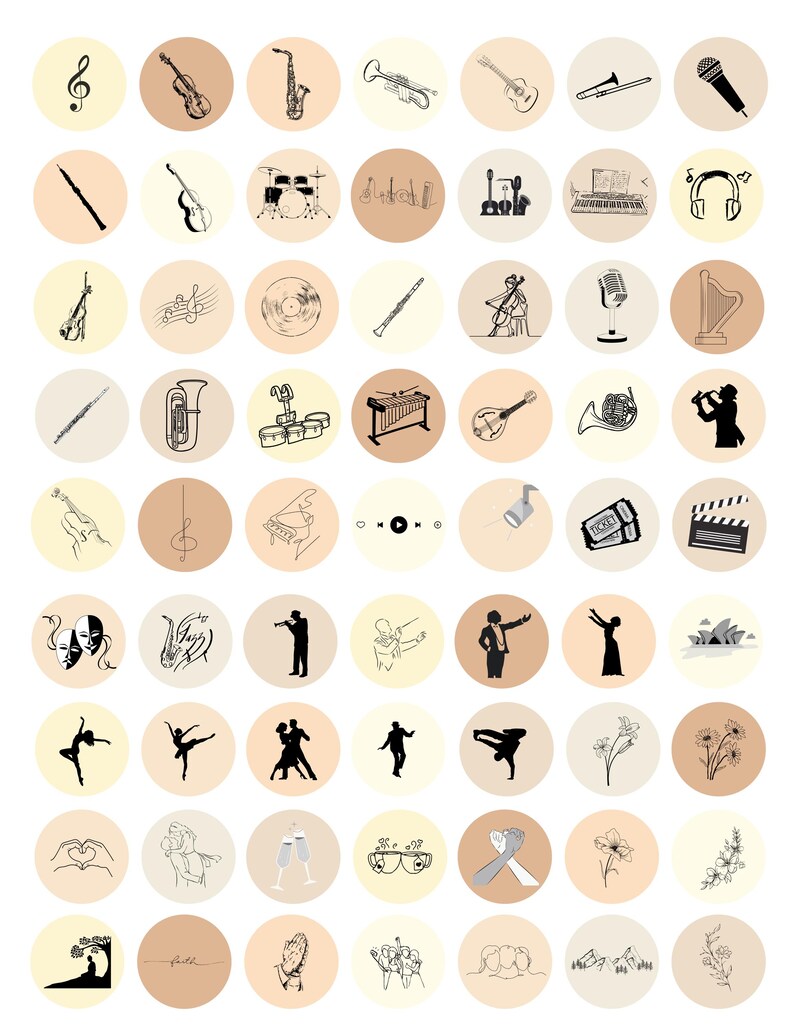 Instagram Highlight Reel Covers, Aesthetic, Music, Hobbies, Sports ...