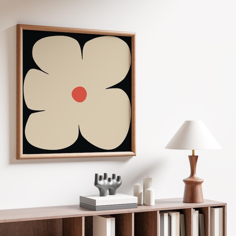 Modern Flower Print - Etsy