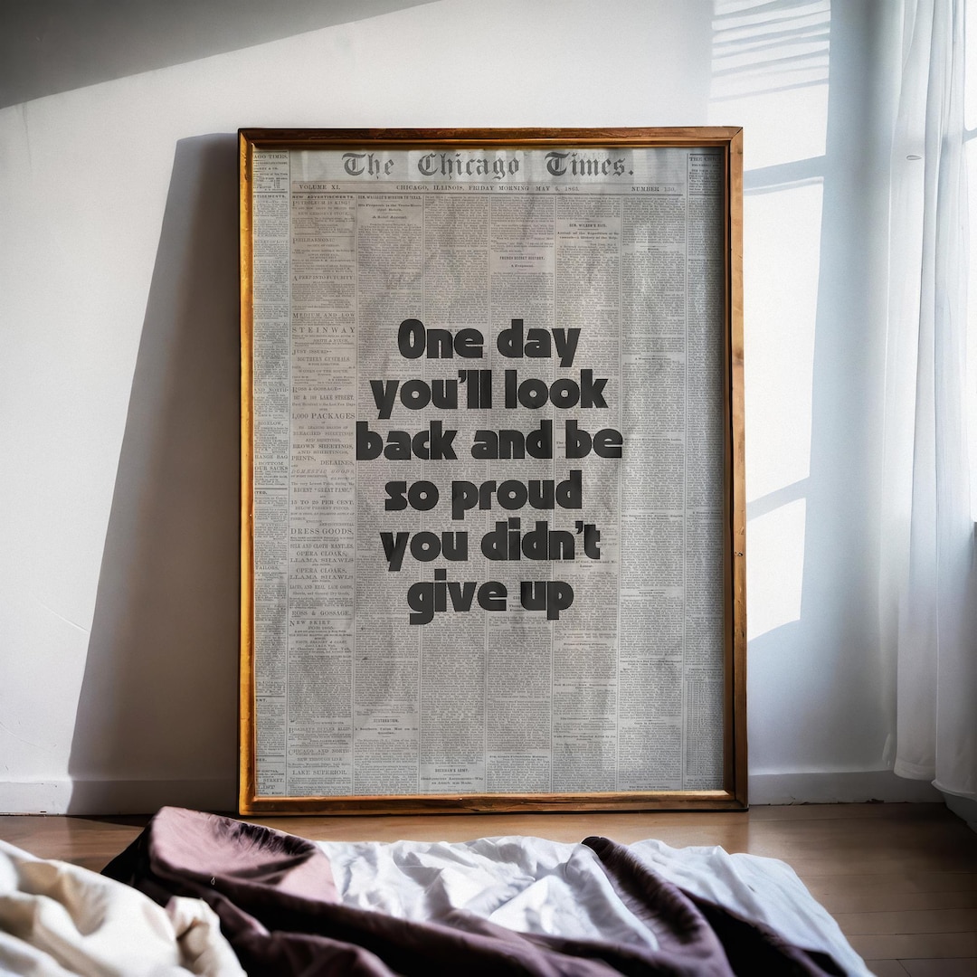 Newspaper Poster, Retro Newspaper Poster, Trendy Wall Art, Chicago Art ...