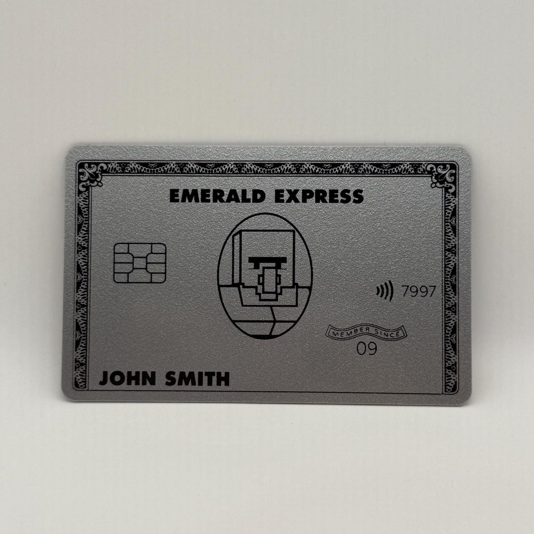 Custom Villager Credit Card Prop | Funny Emerald Credit Card | Funny ...