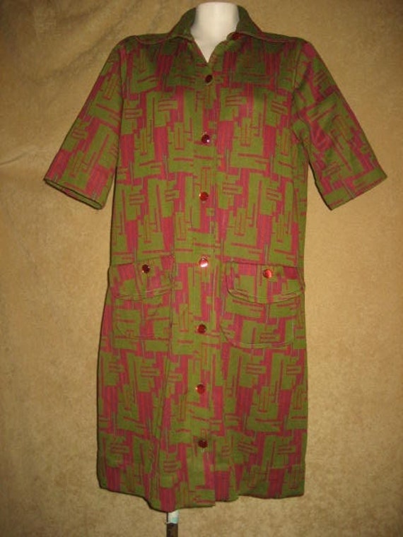 60s geometric mod dress - Gem