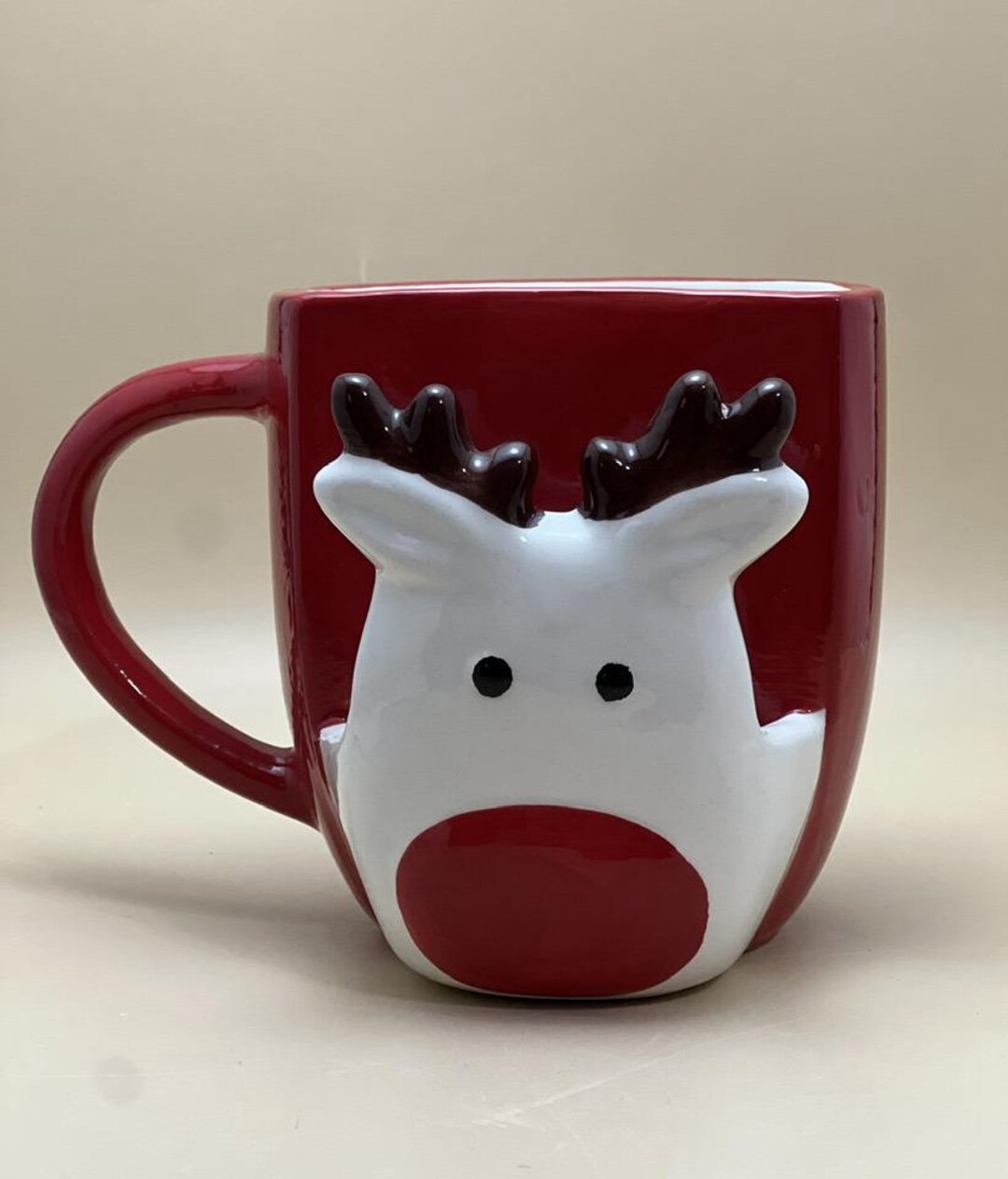 Rudolph the Red-nosed Reindeer Ceramic Cookie Holder Mug – Red Holiday ...