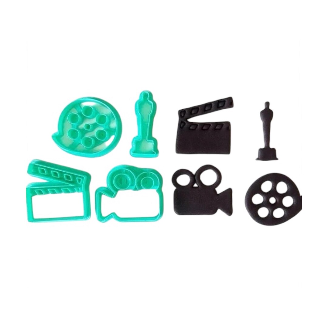 Kit 4 Movie Cinema Cutters Cookie Biscuit Cutters 3D Printed High ...