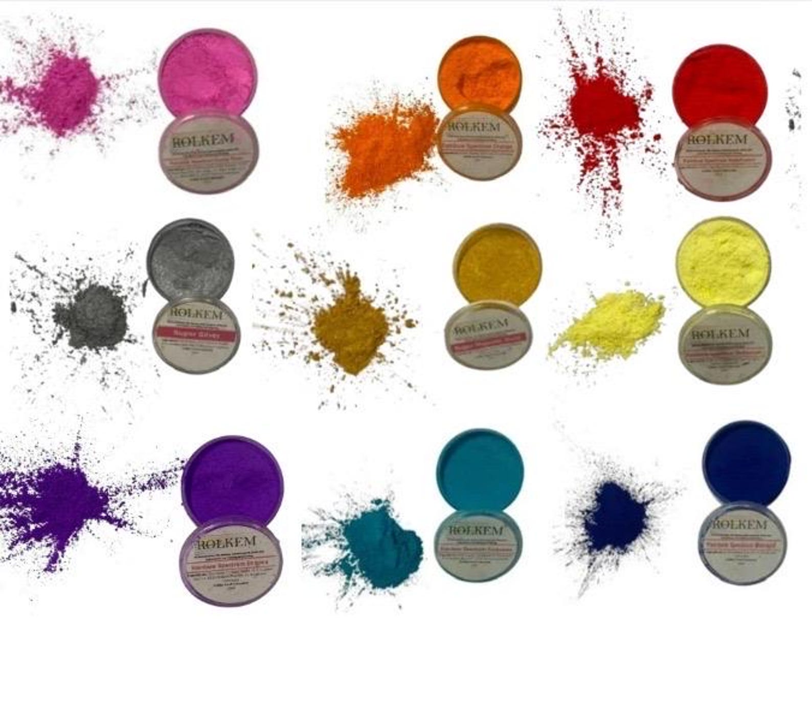 Rolkem Edible Cake Decorating Powder Colors Food Dusting 10ml ...