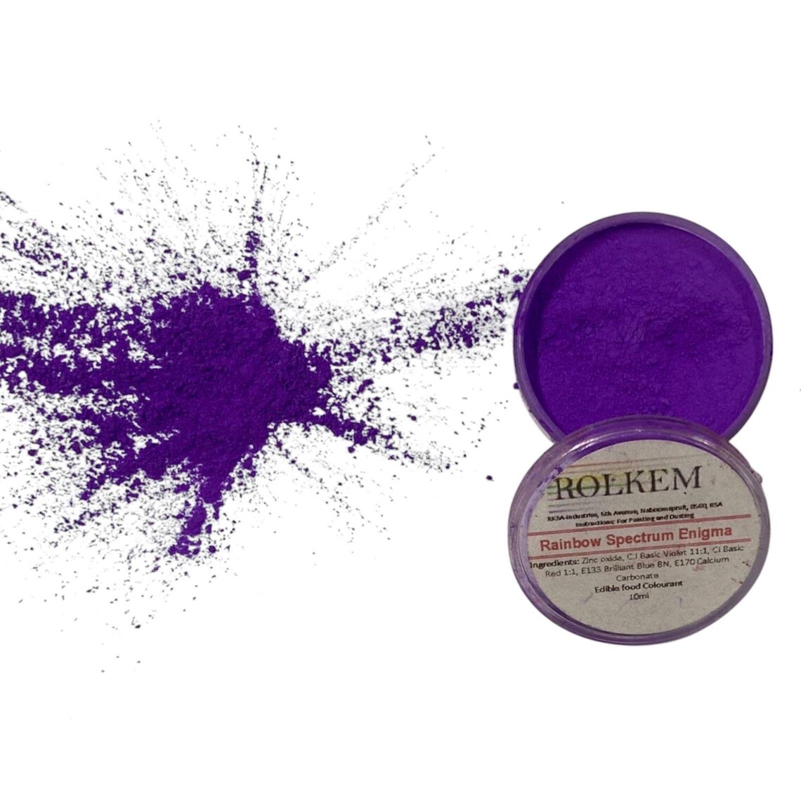 Rolkem Edible Cake Decorating Powder Colors Food Dusting 10ml ...